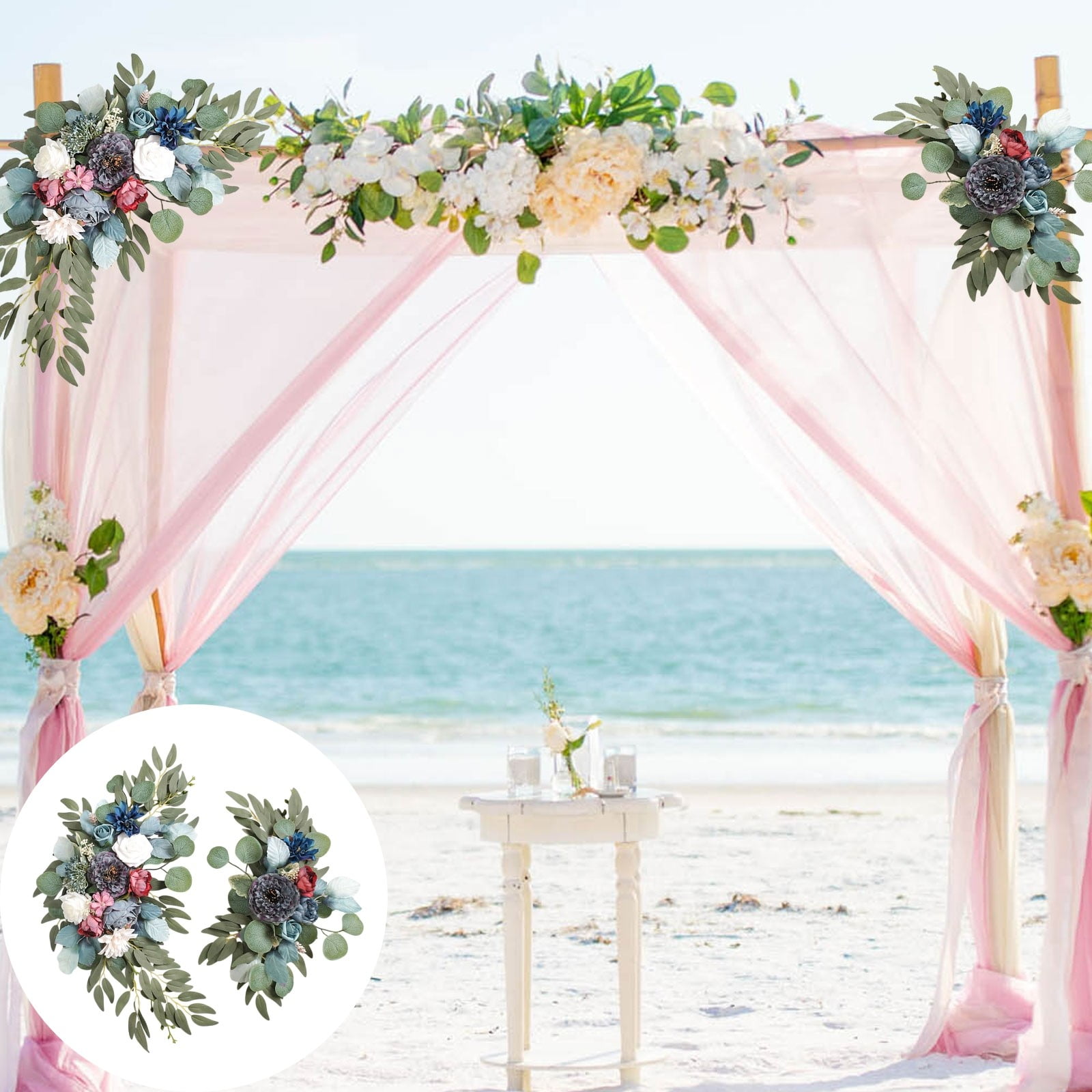 Wedding Flower Signboard, Welcome Table Decoration, 2-piece Set ...