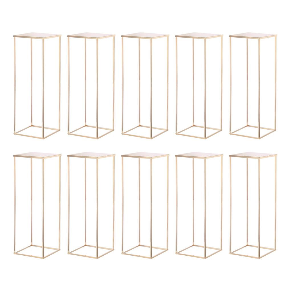 Wedding Flower Stand, 10 Pieces Column Flower Stand, Metal Flower Floor ...