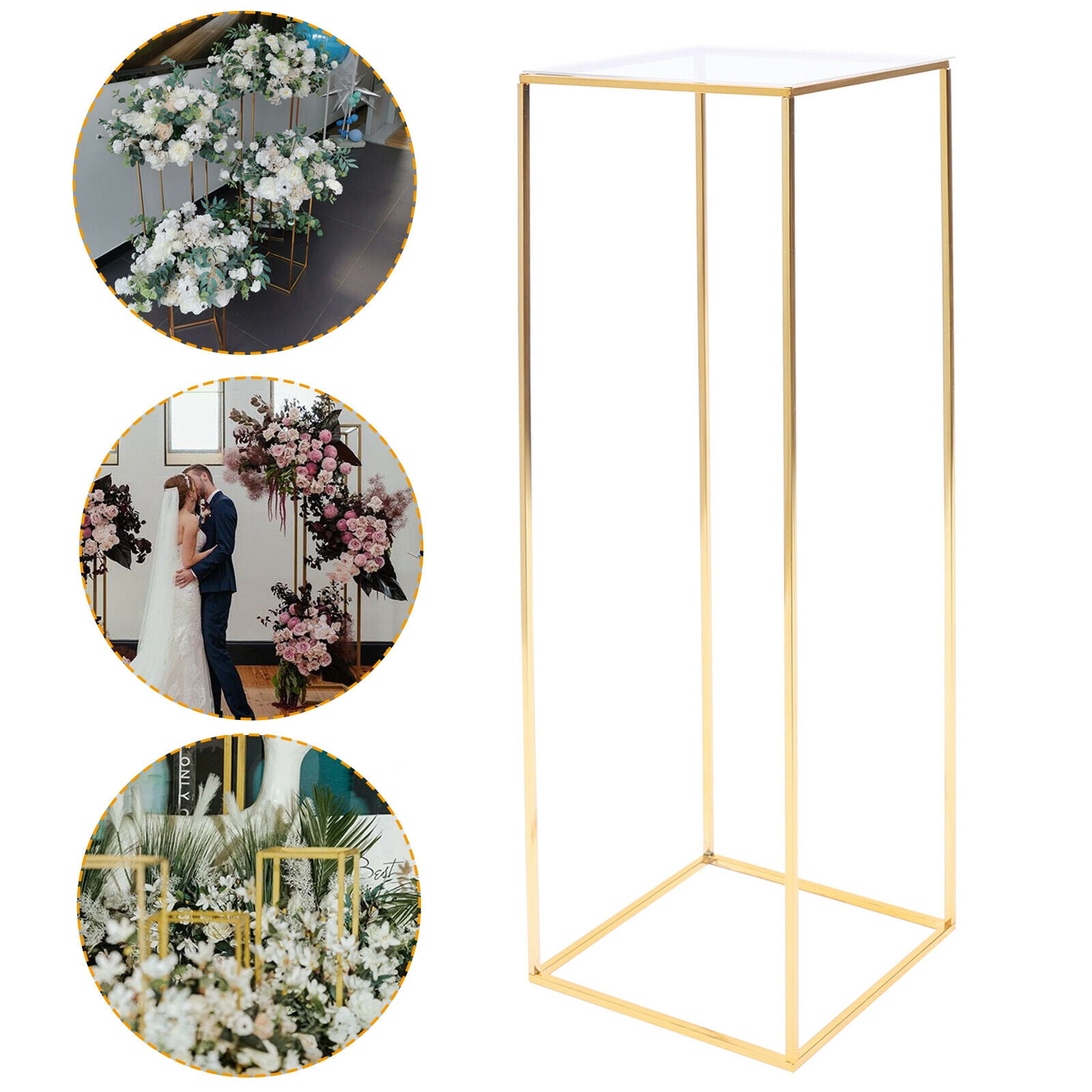 Wedding Flower Stand Metal Vase Stand Floor Column Floral Rack ...