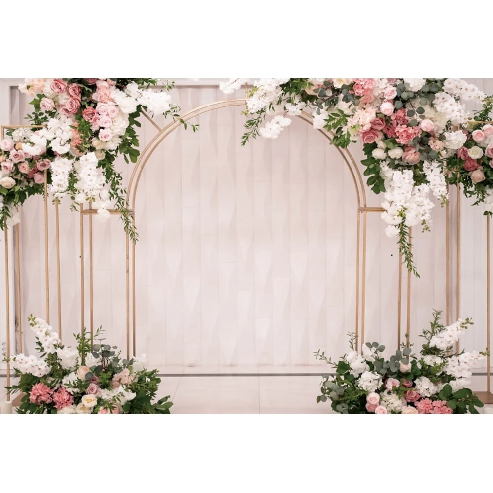 Weather Proof Shutter 8x6ft White Rose Flower Backdrop - Fabric ...