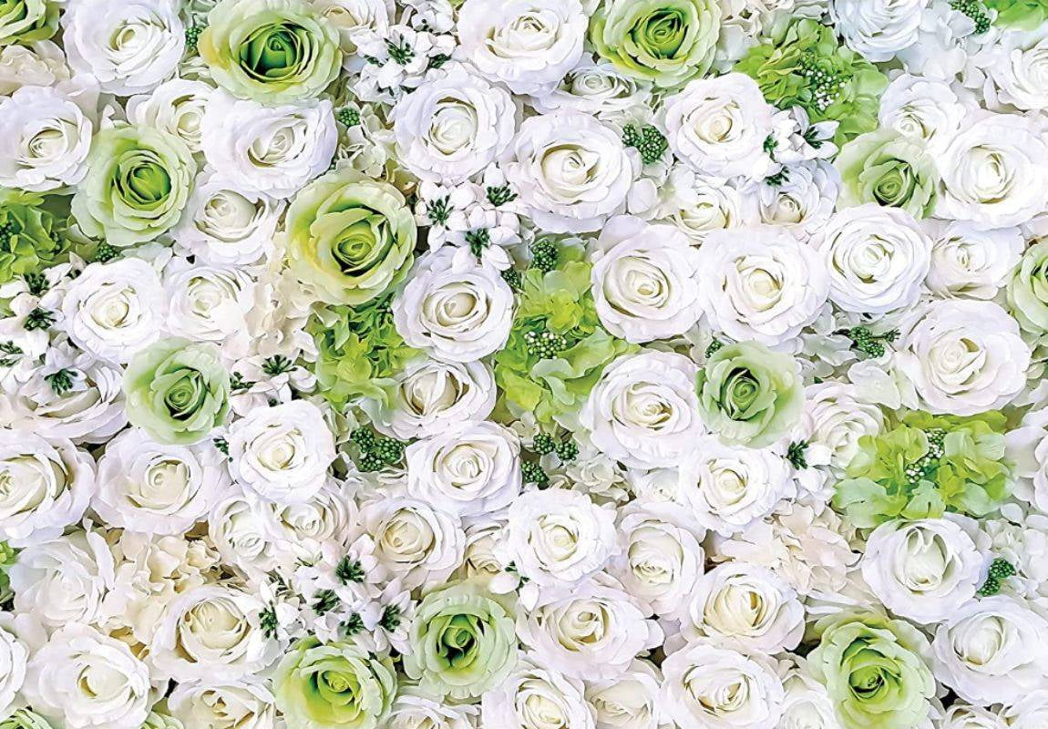 Wedding Flowers Backdrop Bridal White Rose Reception Ceremony Newborn ...