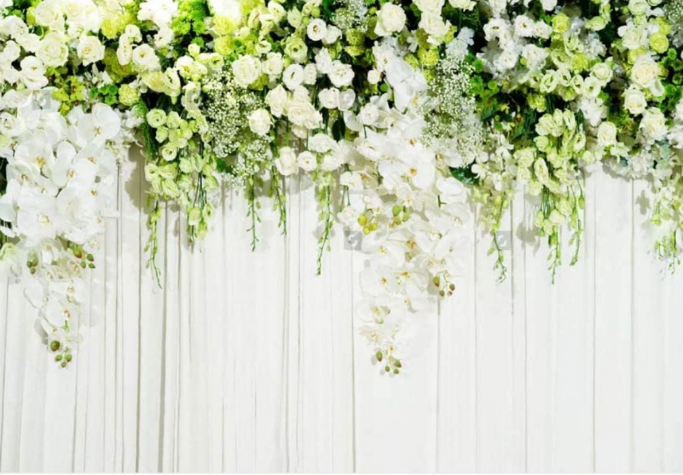 Wedding Flowers Backdrop Bridal White Rose Reception Ceremony Newborn ...