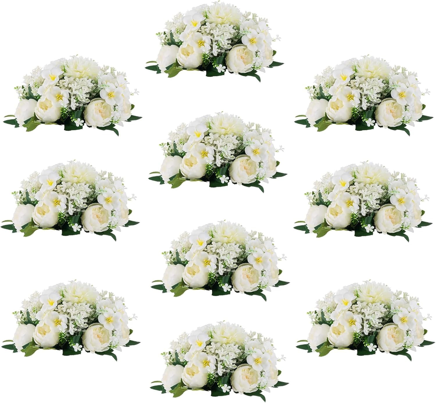 Wedding Flowers for Centerpieces Flower Ball - 10 Pcs Artificial ...