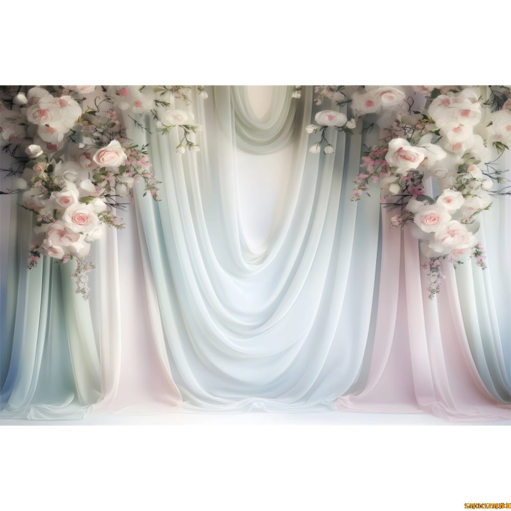 Wedding Flowers Photography Backdrop Floral Wom Family Bridal Shower ...