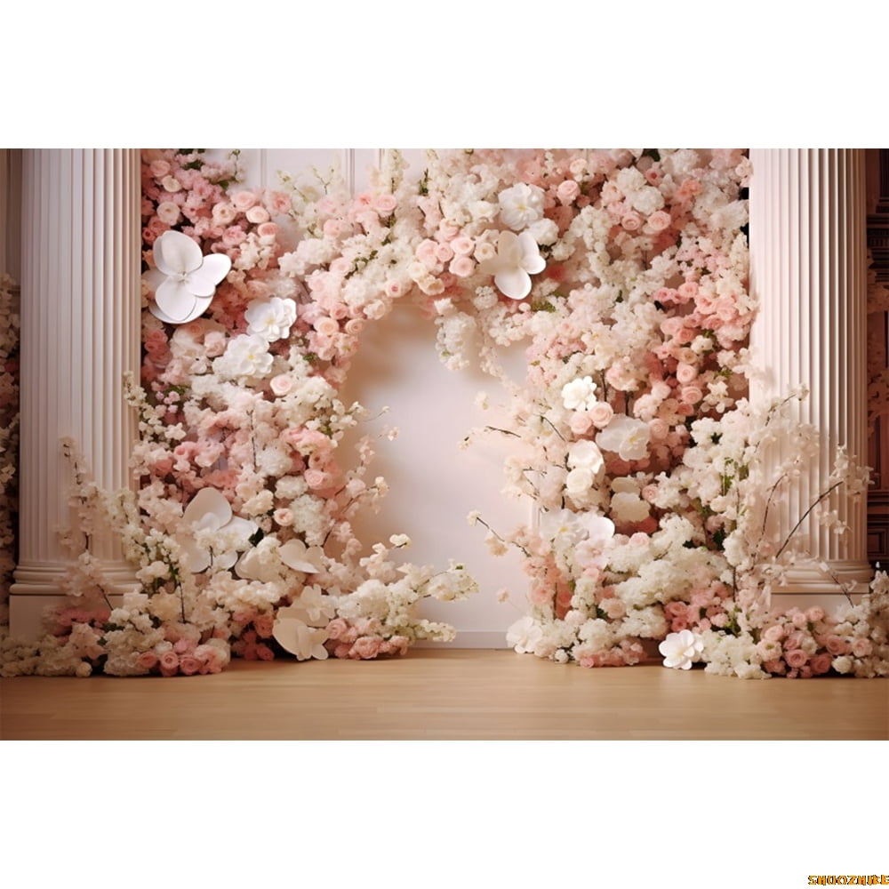 Wedding Flowers Photography Backdrop Floral Wom Family Bridal Shower ...