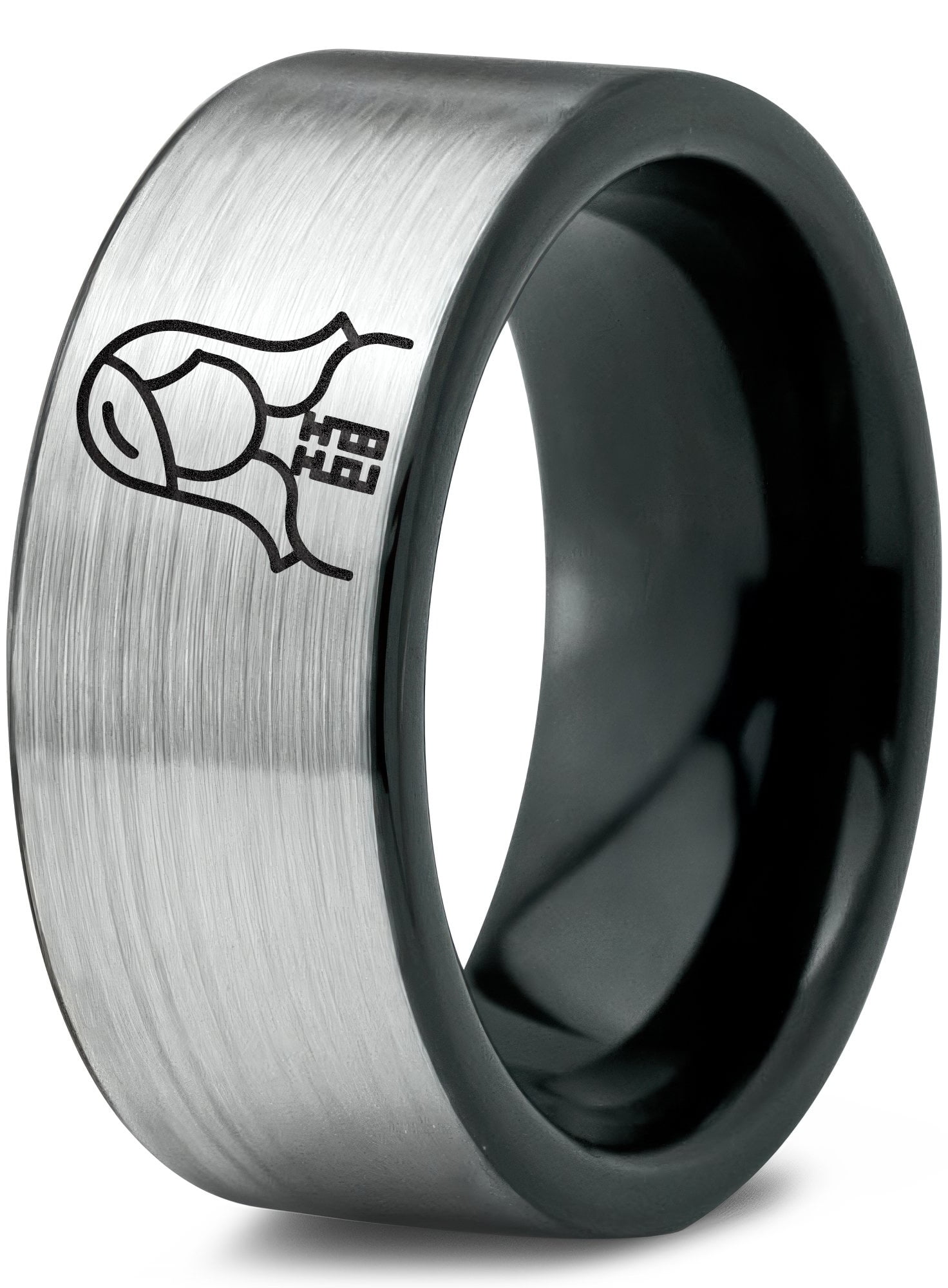 Wedding Gamer Tungsten Gray Pinky Ring Men Funeral Ombre Mom Gay Set ...