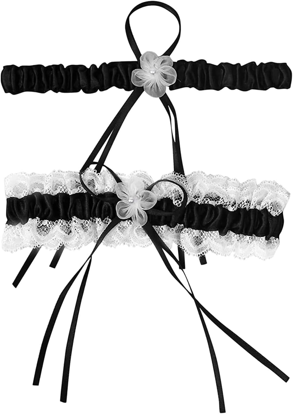 Wedding Garter for Bridal Leg Ring Satin Bow Plus Size Stretch Prom ...