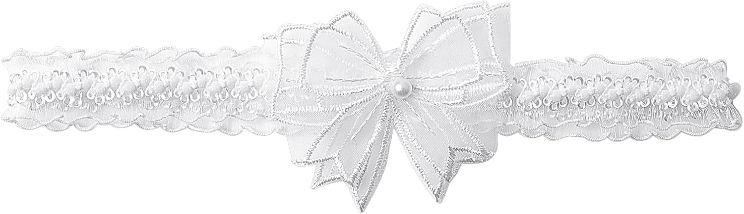 Wedding Garters for Bride, Lace Bow Bridal Garter Large Satin Bow Leg ...