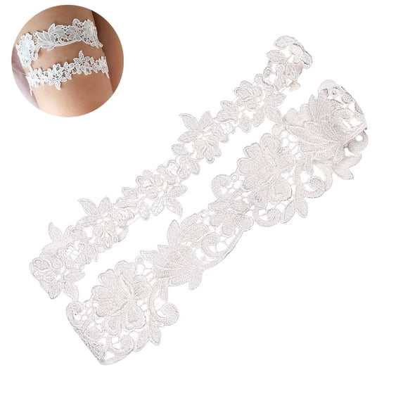 Elastic Wedding Garters for Bride, Stretch Lace Bridal Garter Sets ...