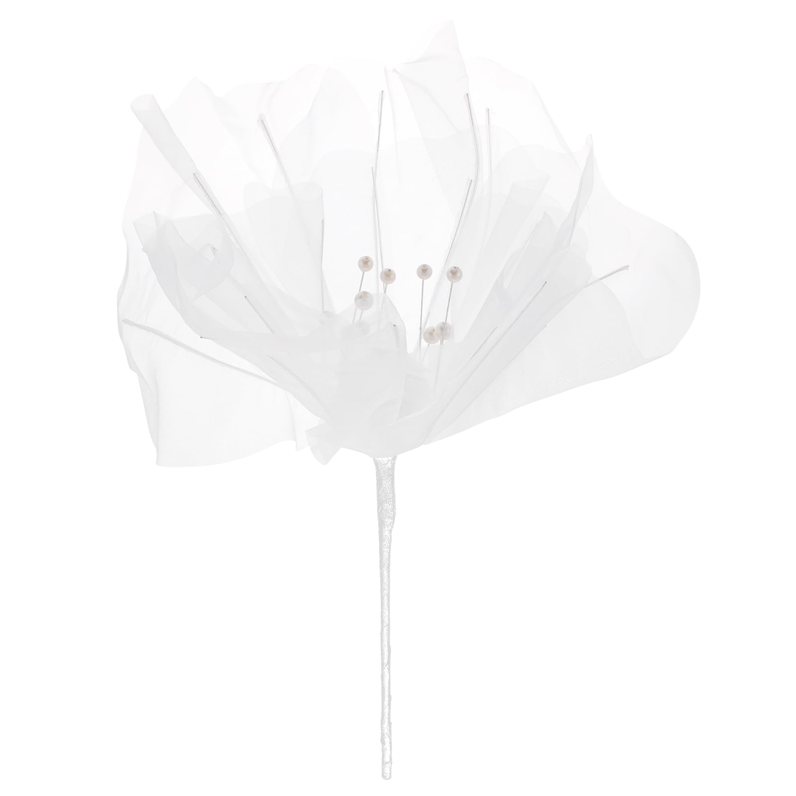 STRANDCHIC White Artificial Wedding Gauze Flower for Indoor Outdoor ...