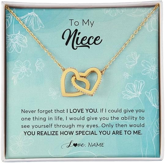 Wedding Gift for Niece from Aunty, Interlocking Heart Necklace, Auntie ...