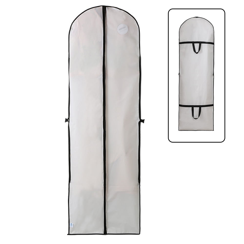 Wedding Gown Cover Dress Garment Clothes Storage Bag Foldable Dampproof ...