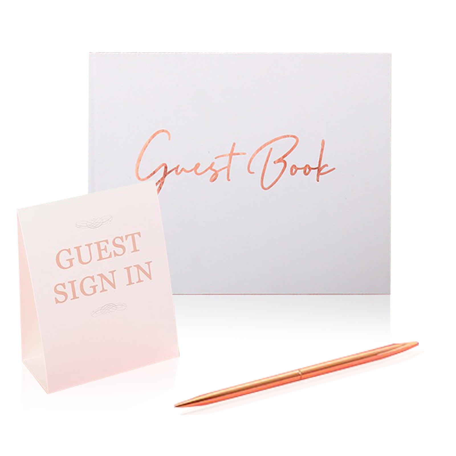 Wedding Guest Book, 7 x 9 Guest Book Wedding Reception, Wedding Guest ...