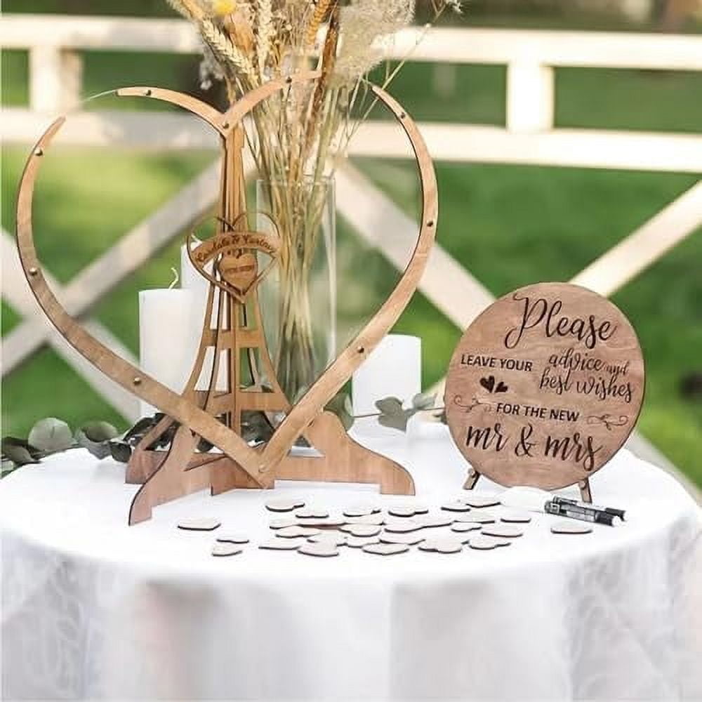 Wedding Guest Book Alternative Wedding Decor Drop Heart Guestbook ...