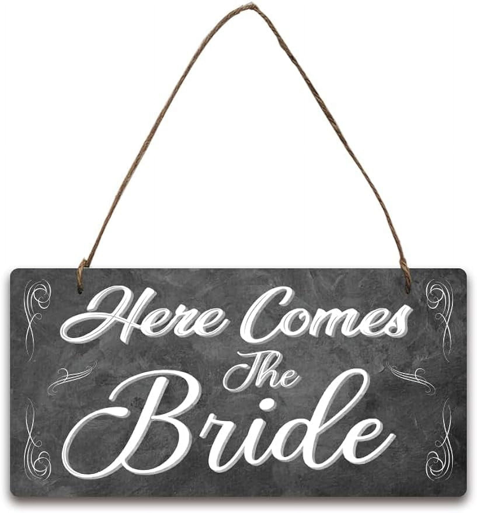 Wedding Hanging Sign 5.91x11.8"(15x30cm) Chalk Art Display Sign Wall ...