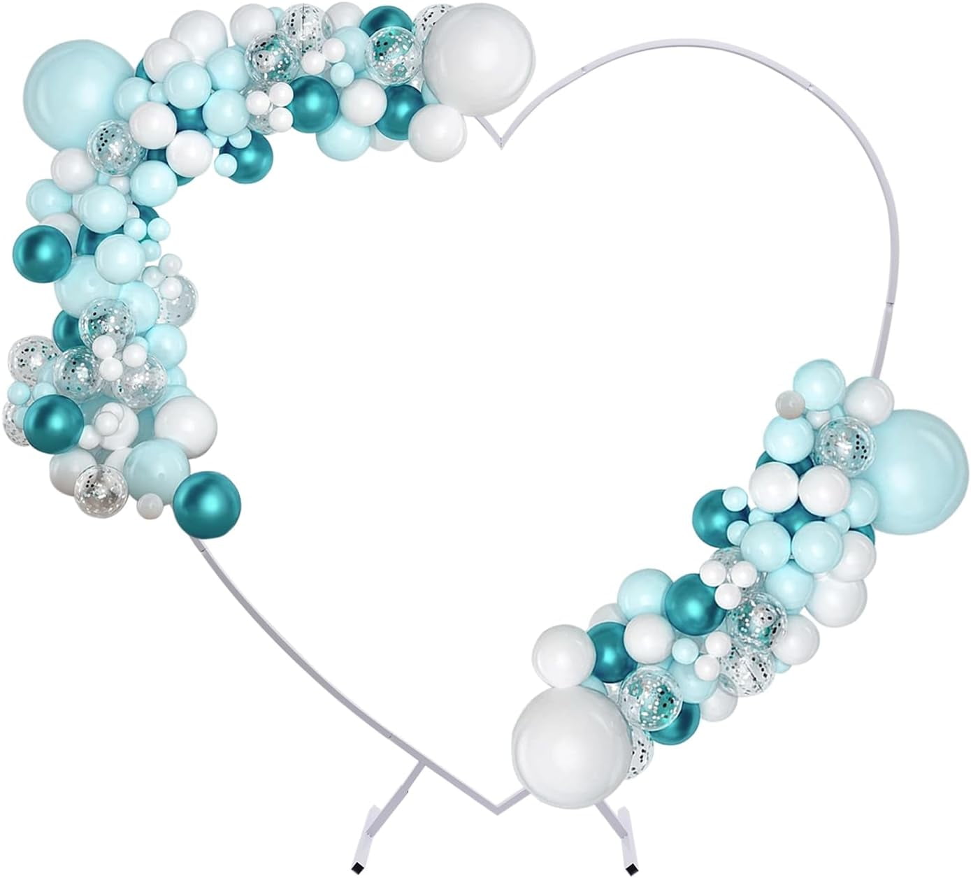 Wedding Heart Arch Stand, 6.89Ft Metal Balloon Arch Stand Frame Display ...