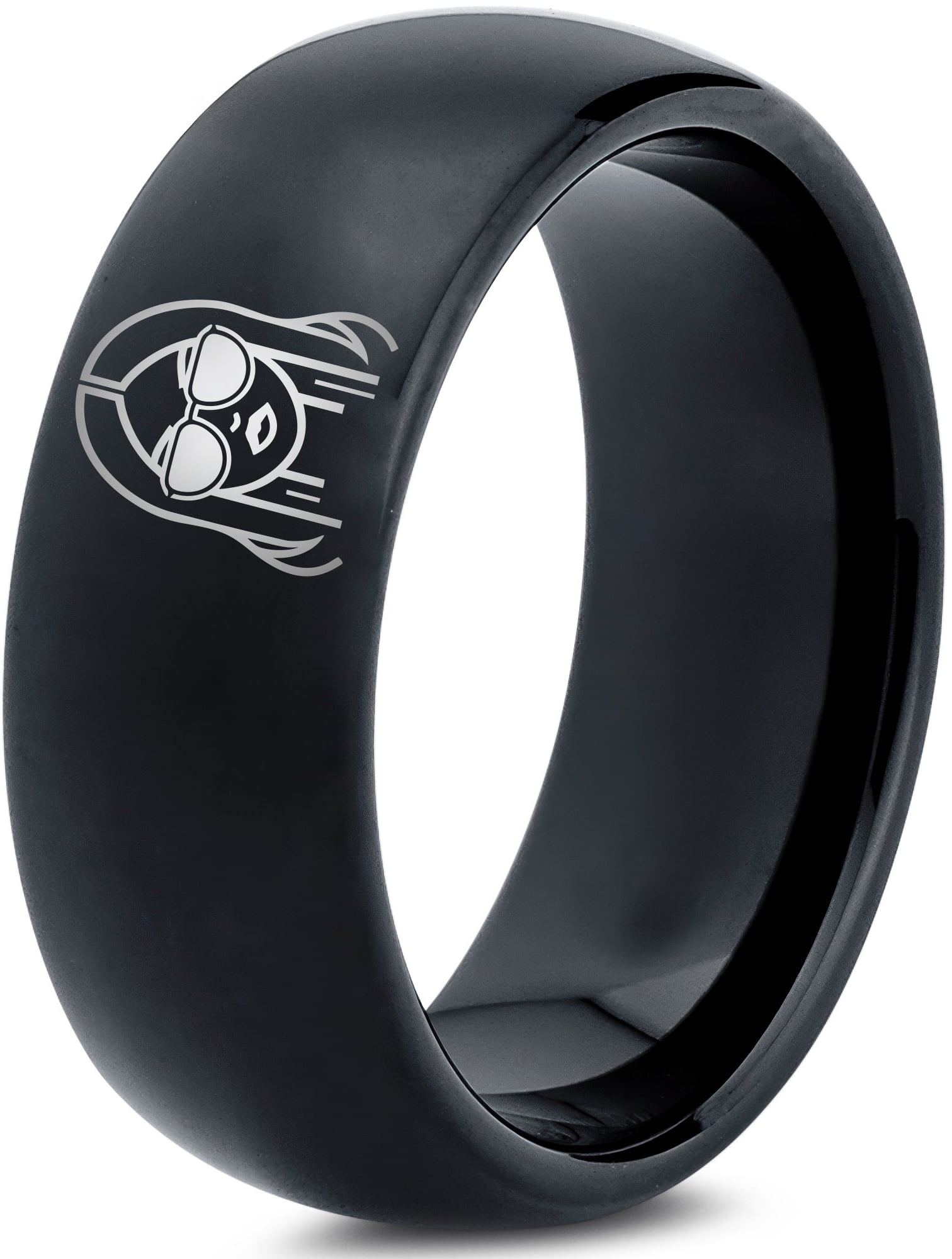 Wedding Jewelry Black Valentine Tungsten Gamer Couple Rings Retirement ...