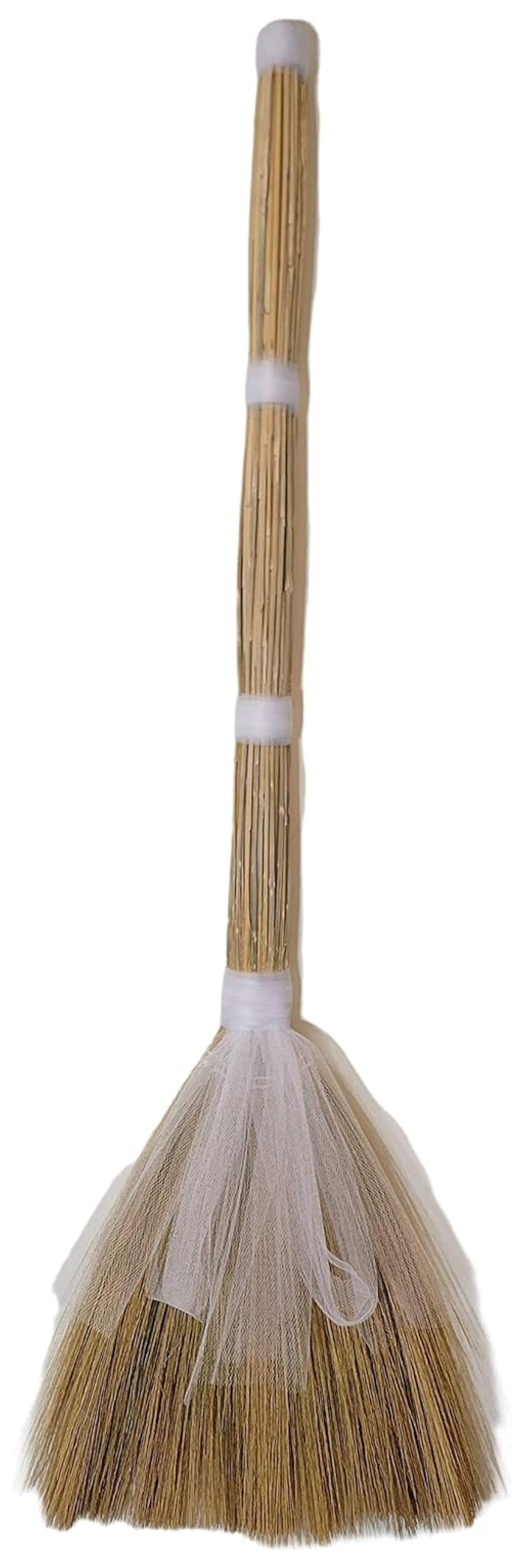 Wedding Jump Broom White Tulle Accents Basic Design Your Own - Walmart.com
