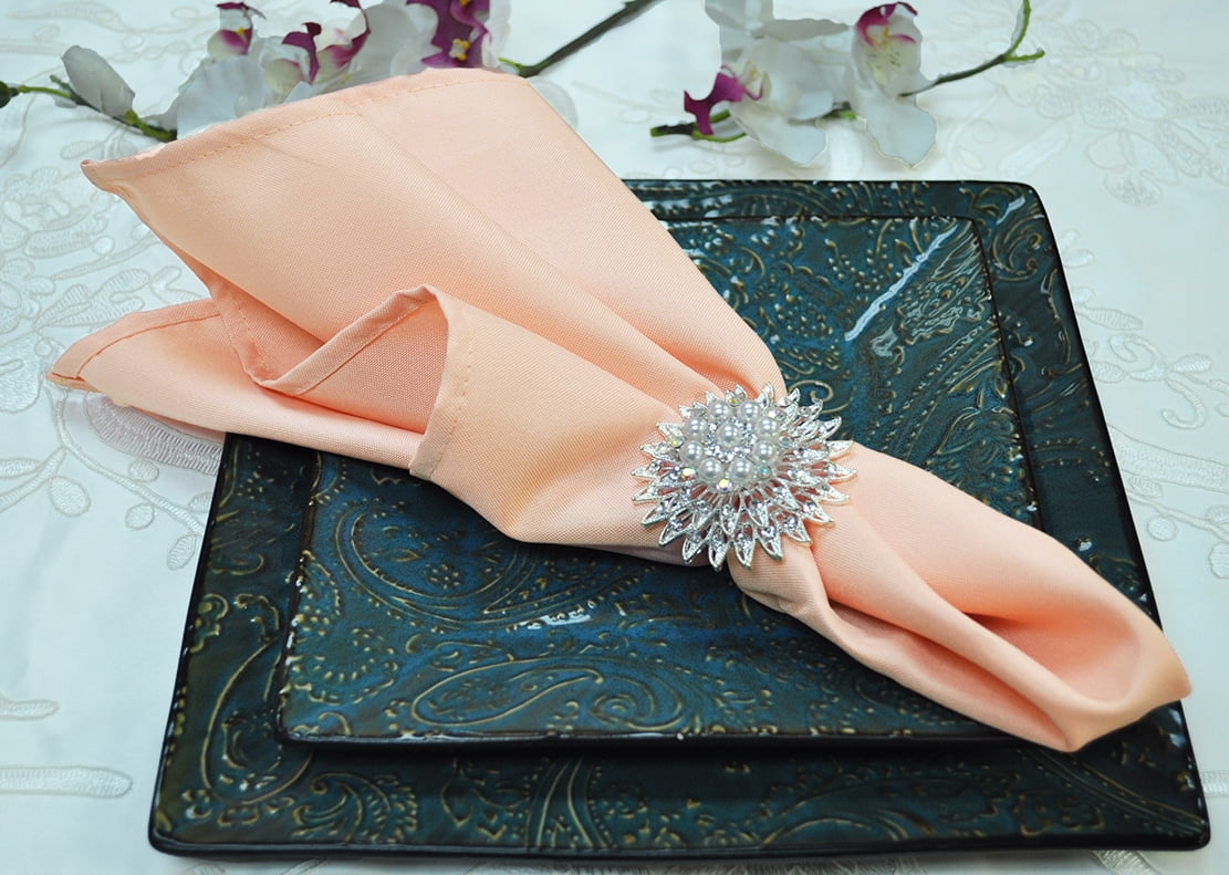 Wedding Linens Inc. (10 pcs) 20" x 20" Polyester Linen Napkins ...