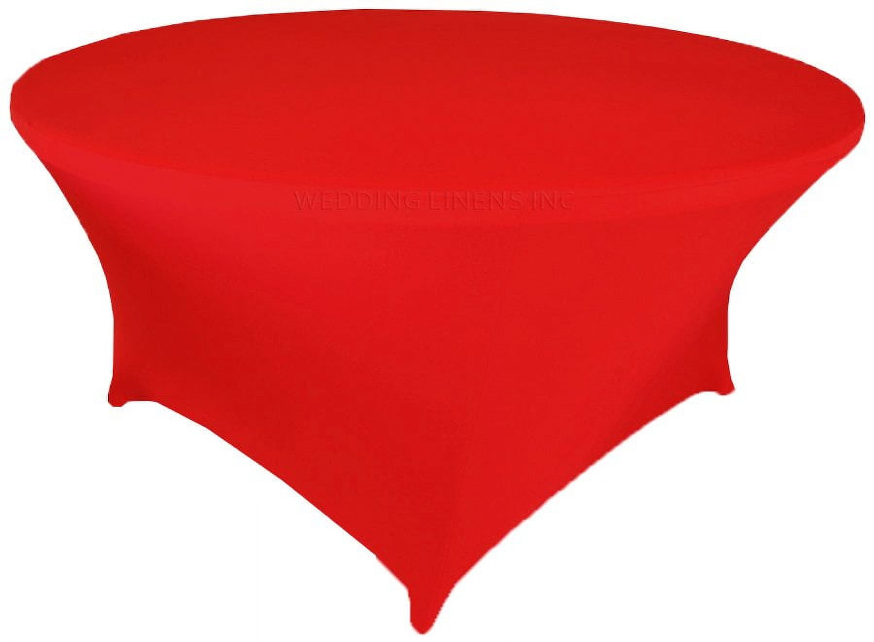 Wedding Linens Inc. (200 GSM) Premium 4FT / 48" Round Spandex Stretch ...