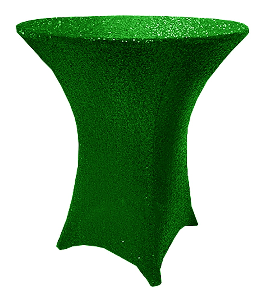 Wedding Linens Inc. 30" x 42" Cocktail Highboy Sequin Spandex Stretch ...