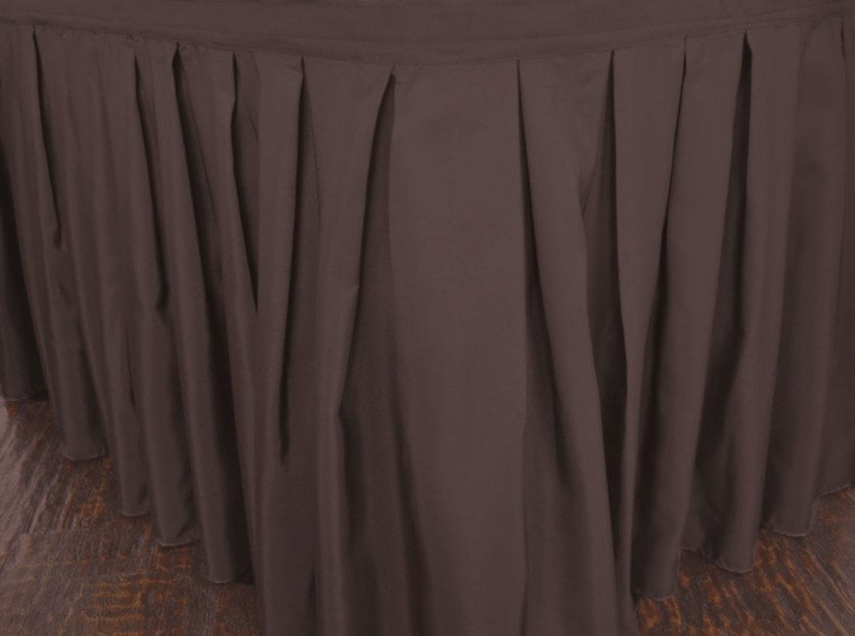 Wedding Linens Inc. 6ft Polyester Table Skirt for Rectangle or Round ...