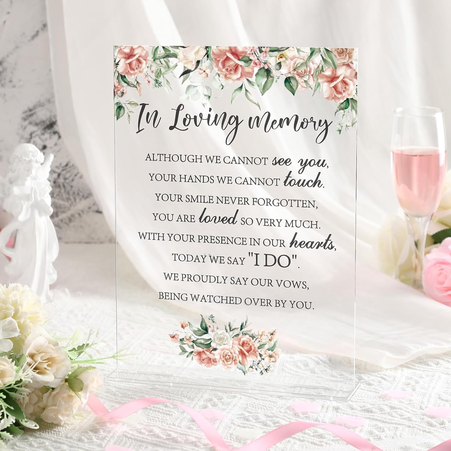 Wedding Memorial Sign In Loving Memory Wedding Sign 8.3 X 11 Inch ...