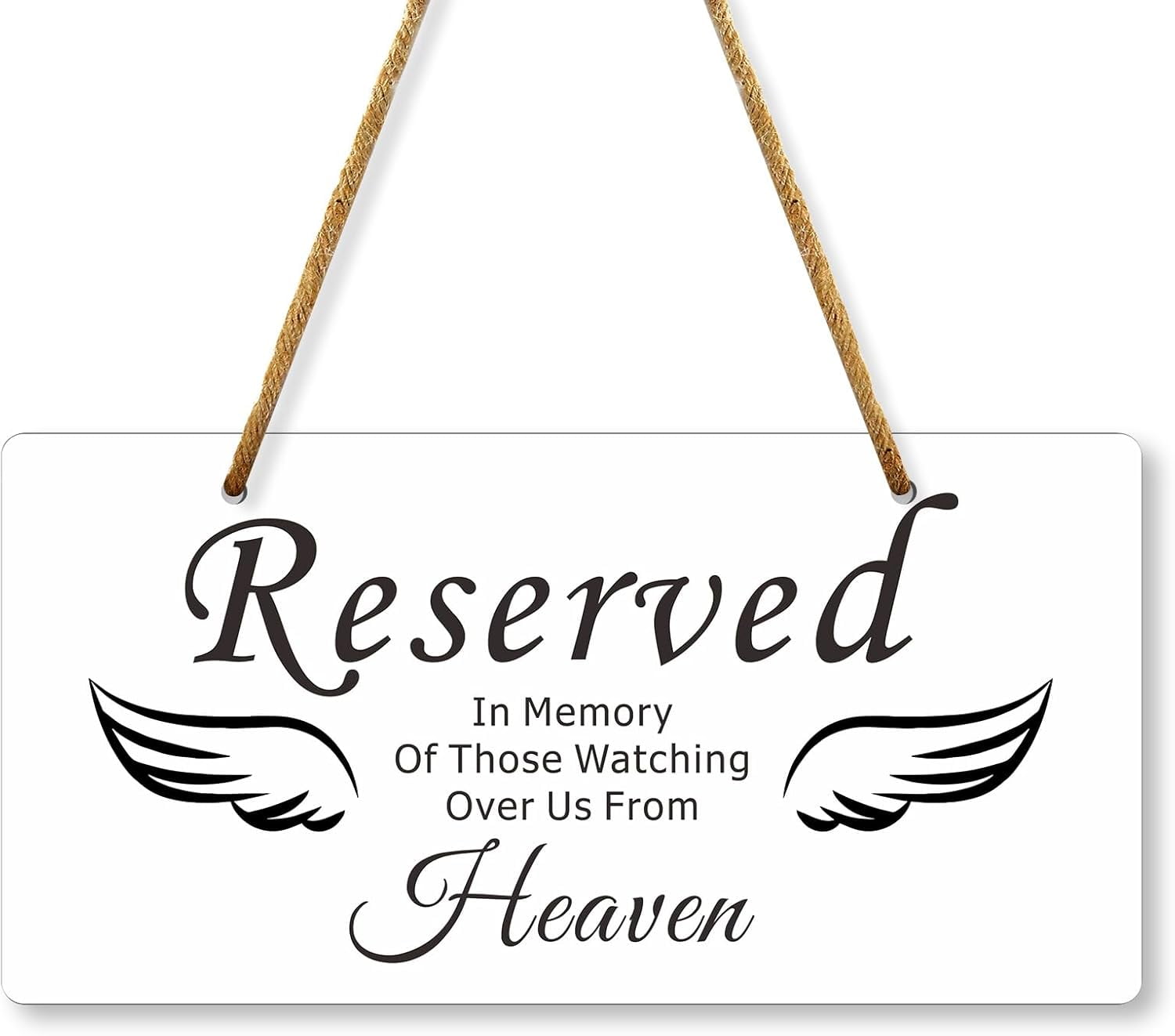 Wedding Memorial Sign Reserved Signs for Wedding Hanging Sign 10x5 ...