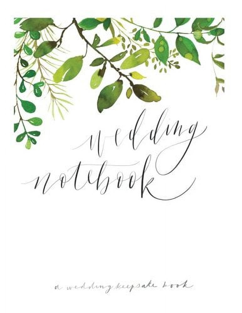 Pre-Owned Wedding Notebook: A Keepsake Book: Pretty calligraphy ...