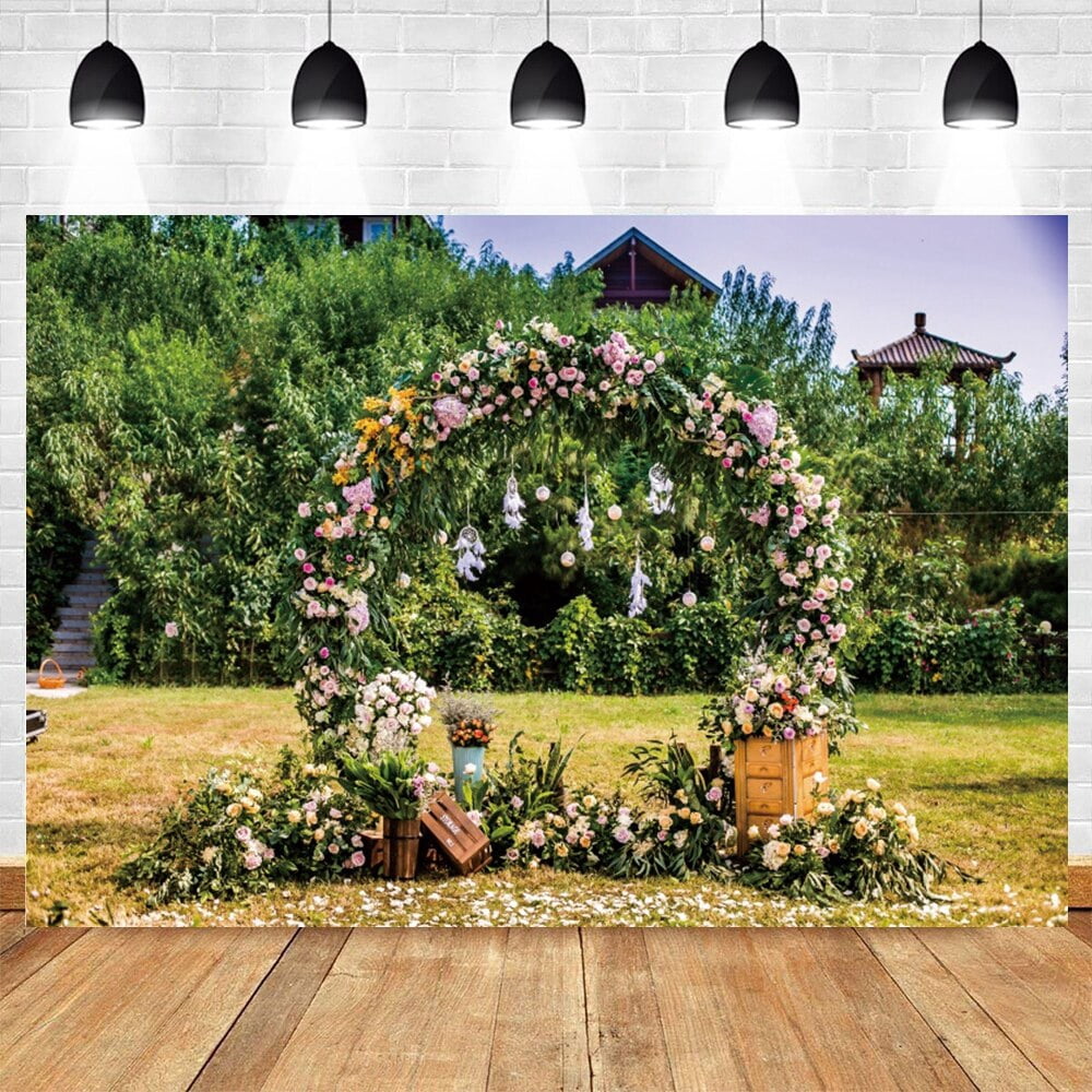 Wedding Outdoor Scenes Backdrop Decor Flower Bridal Shower Baby ...