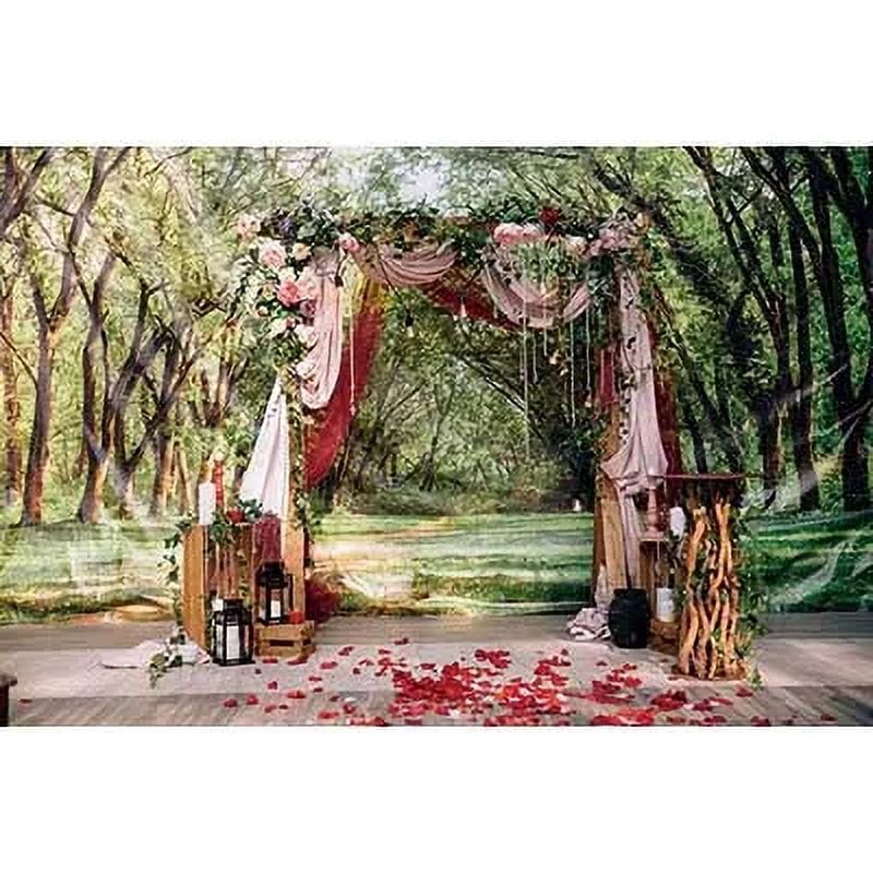 Wedding Party Photography Backdrop Outdoor Flower Arch Photocall ...