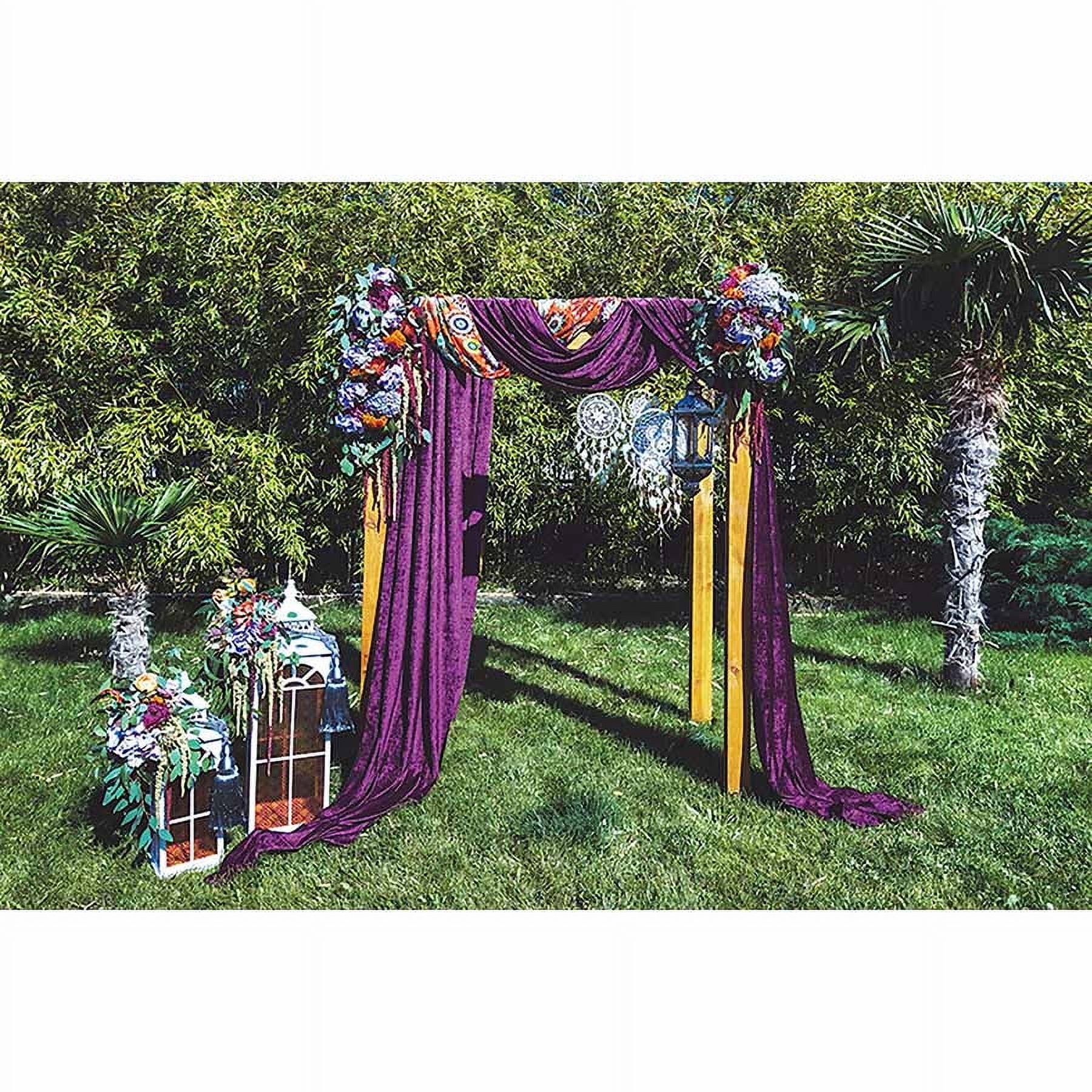 Wedding Party Photography Background Outdoor Lawn White Curtain Fabric ...