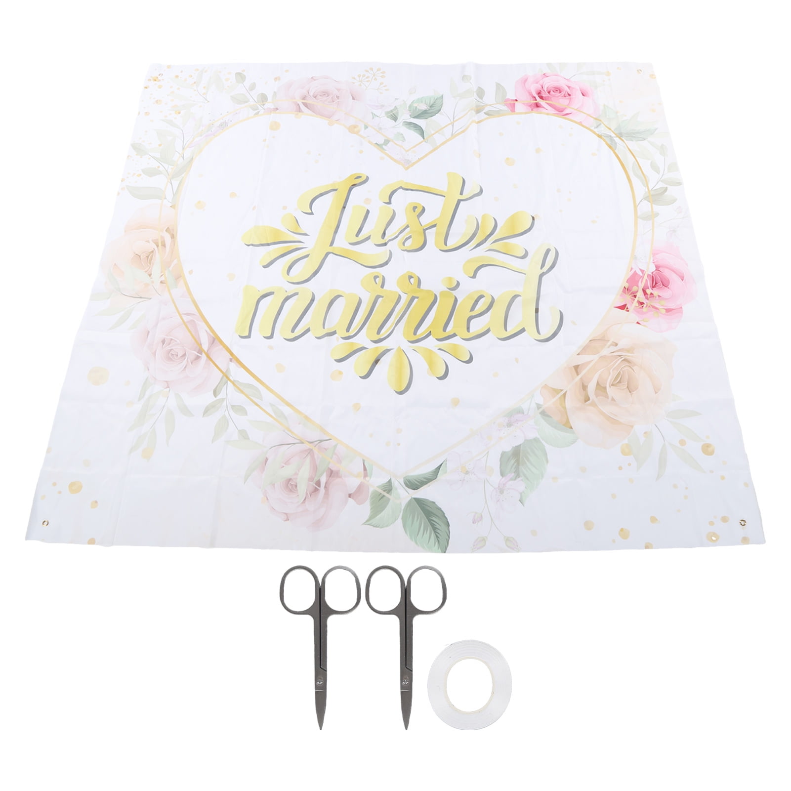 Wedding Photography Backdrop Bohemian Heart Photo Banner Props For ...