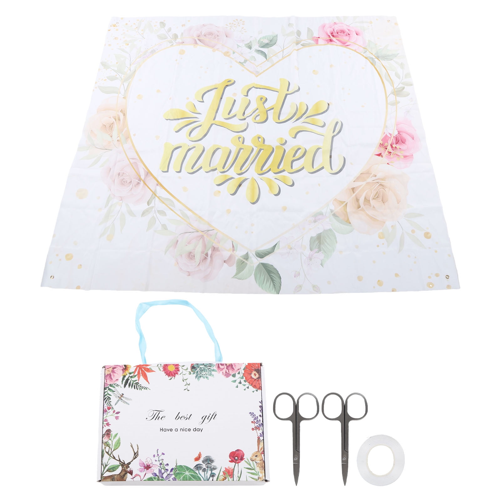 Wedding Photography Backdrop Bohemian Heart Photo Banner Props For ...