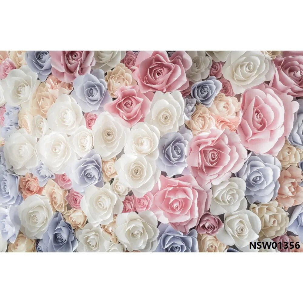 Wedding Photophone Floral Flowers Wall Princess Newborn Birthday ...