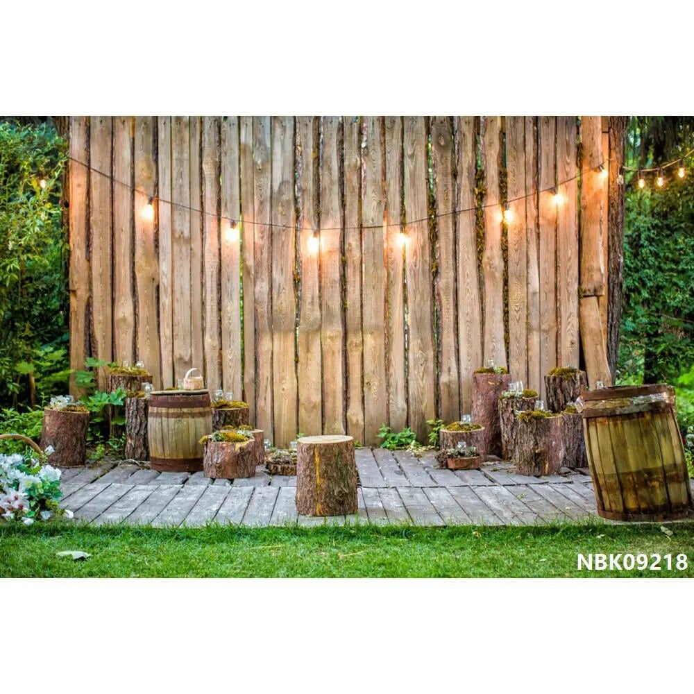 Wedding Photophone Wooden Board Wall Light Trees Party Photography ...