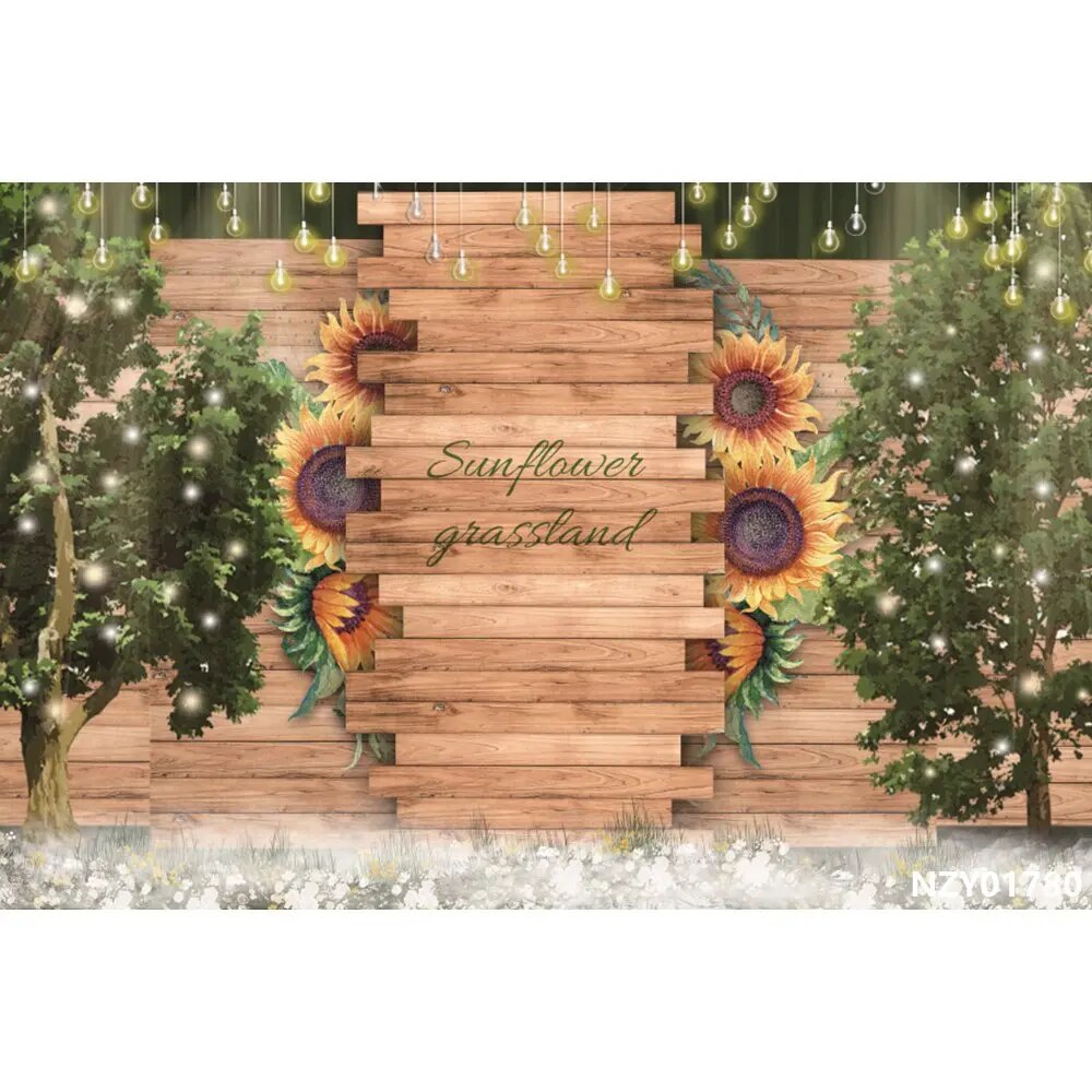 Wedding Photophone Wooden Board Wall Light Trees Party Photography ...
