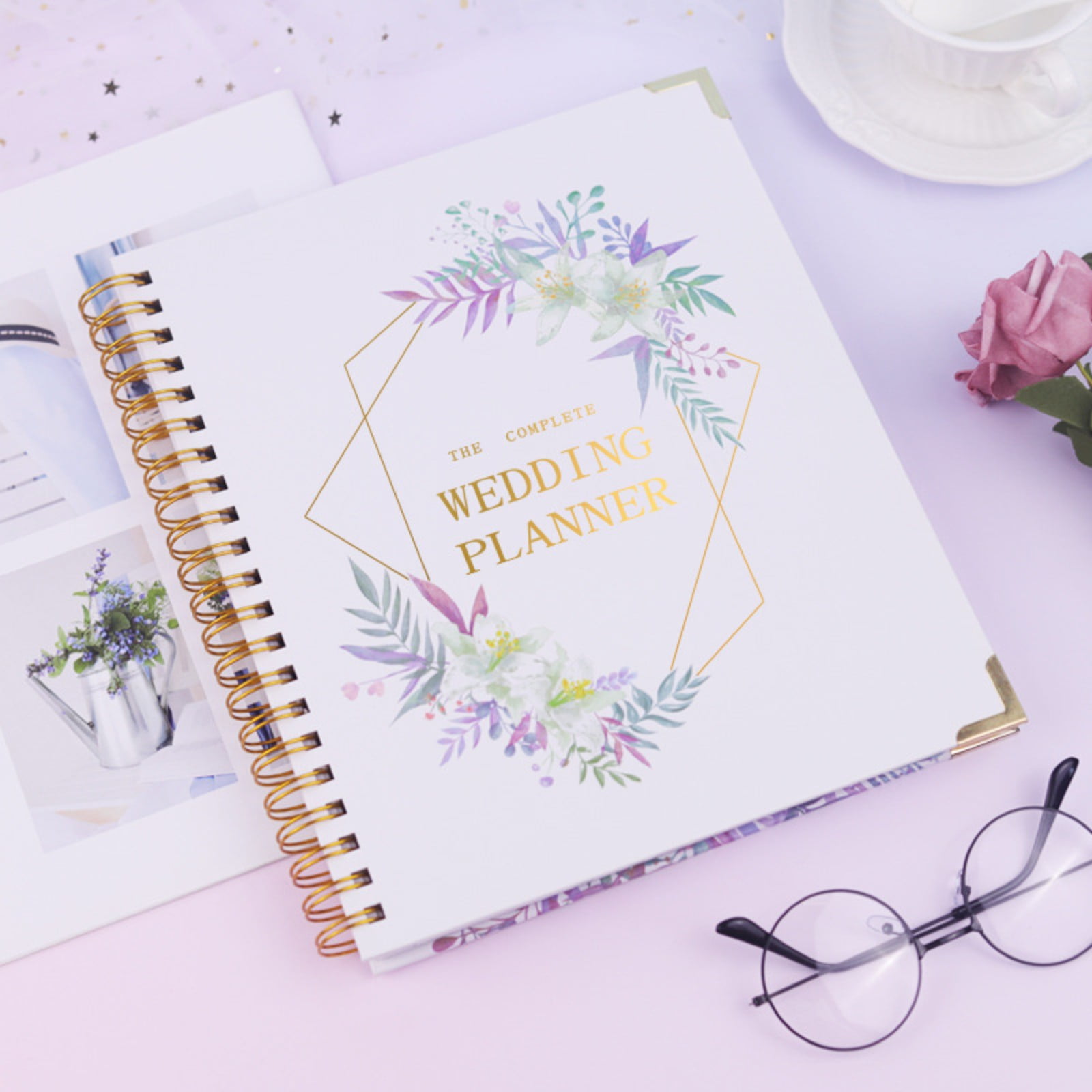 Wedding Planner Plan: The Bride's Wedding Loop Wedding Notebook-White ...