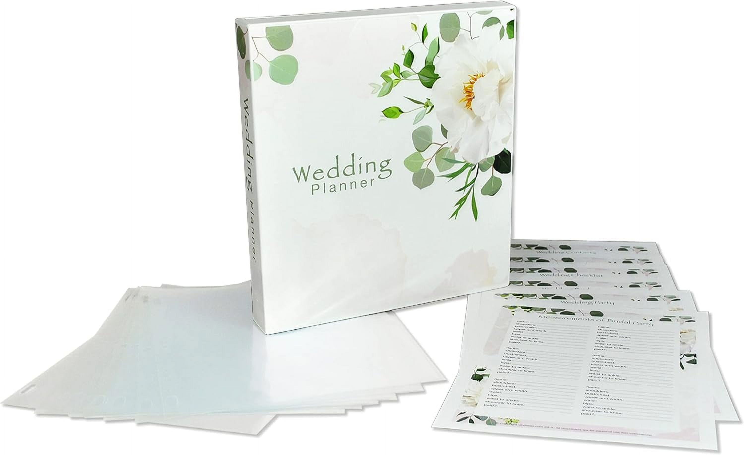 Wedding Planning Binder Kit Organizer - Ultimate for Planning a Wedding (Floral, 2021, 33 Pages ...