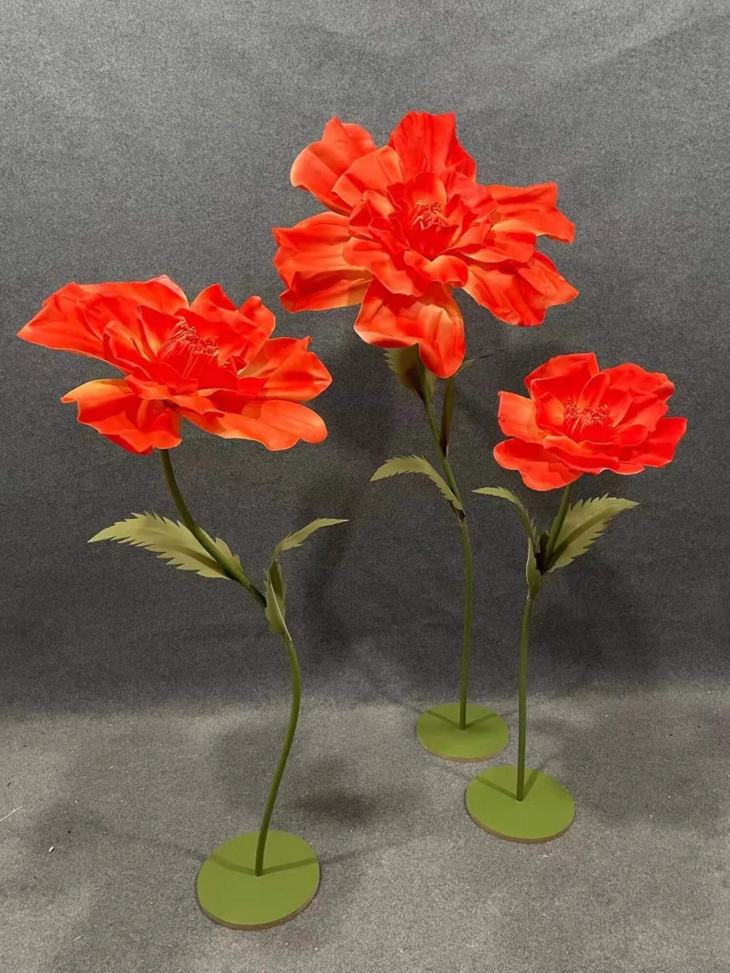 Wedding Props Foam Peony Artificial Big Flowers Wedding Road Lead ...