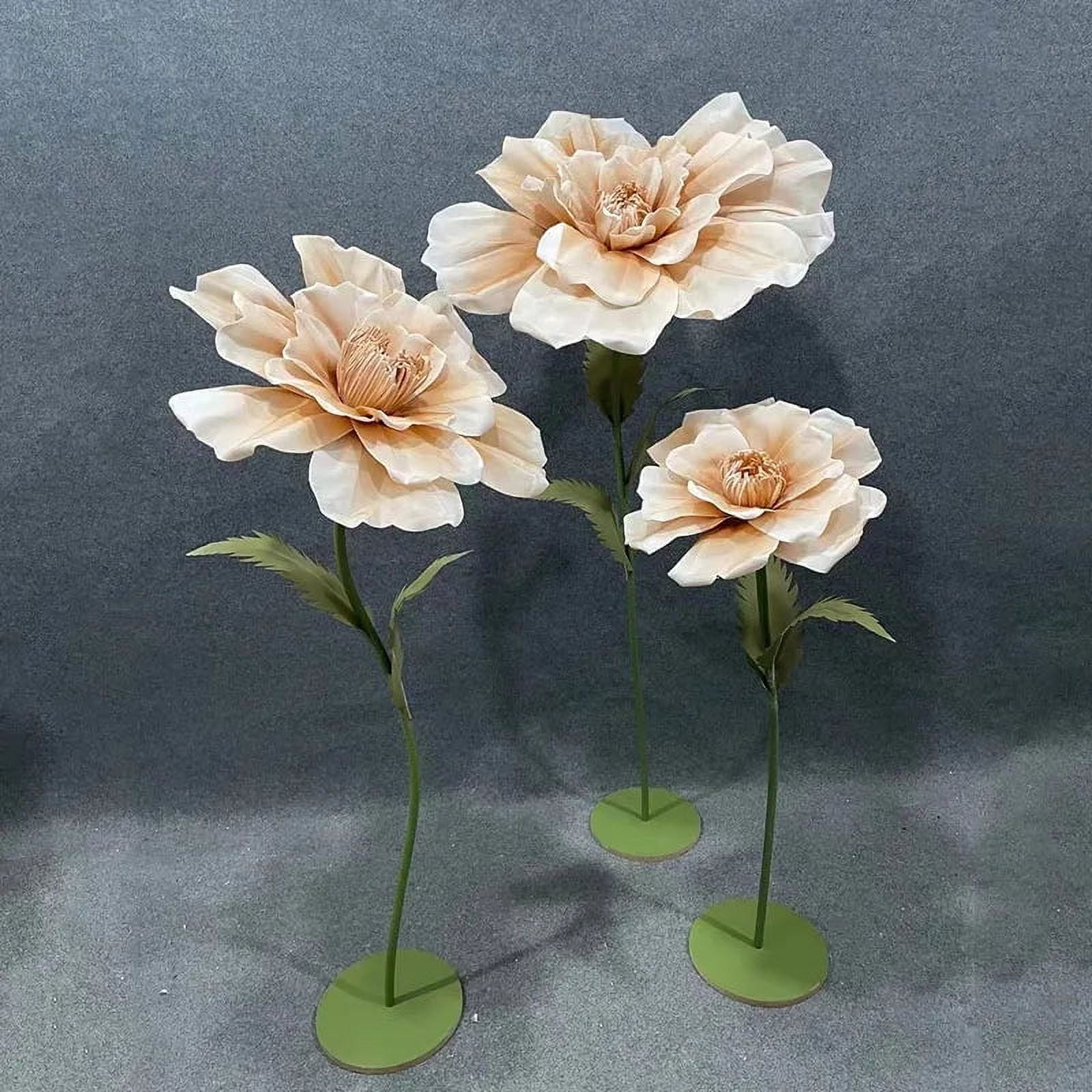 Wedding Props Foam Peony Artificial Big Flowers Wedding Road Lead ...