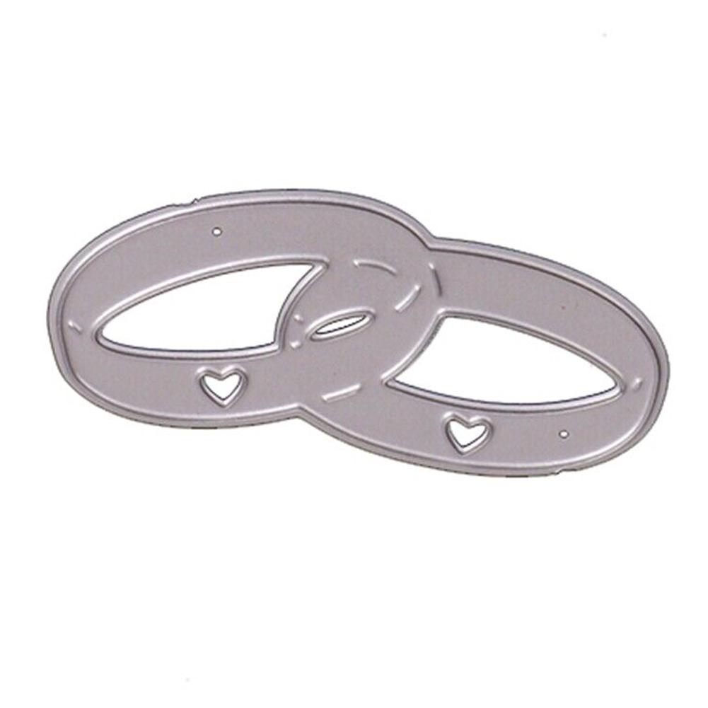 Wedding Rings Metal Cutting Die Valentine Greeting Card Making Supply ...