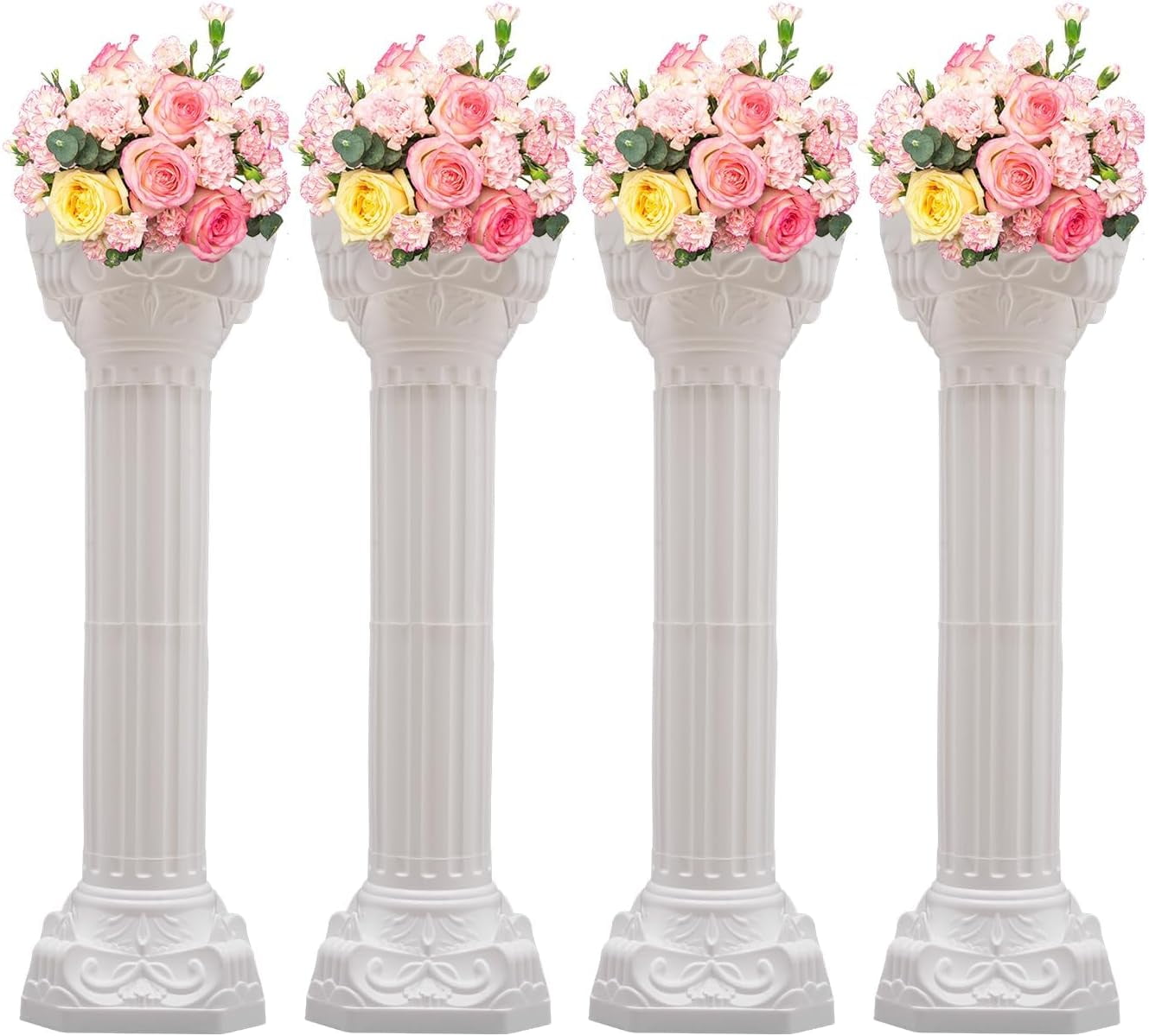 Wedding Roman Column,4 PCS Wedding Landscaping Plastic Roman Pillar ...