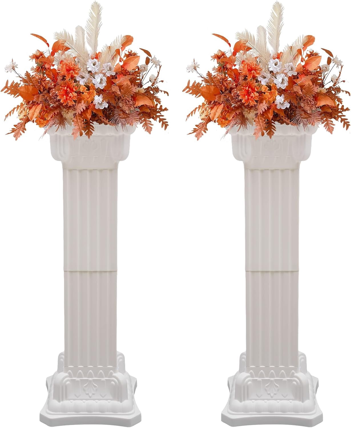 Wedding Roman Column Pillars Set, Plastic Elegant Roman Pillars Stand ...