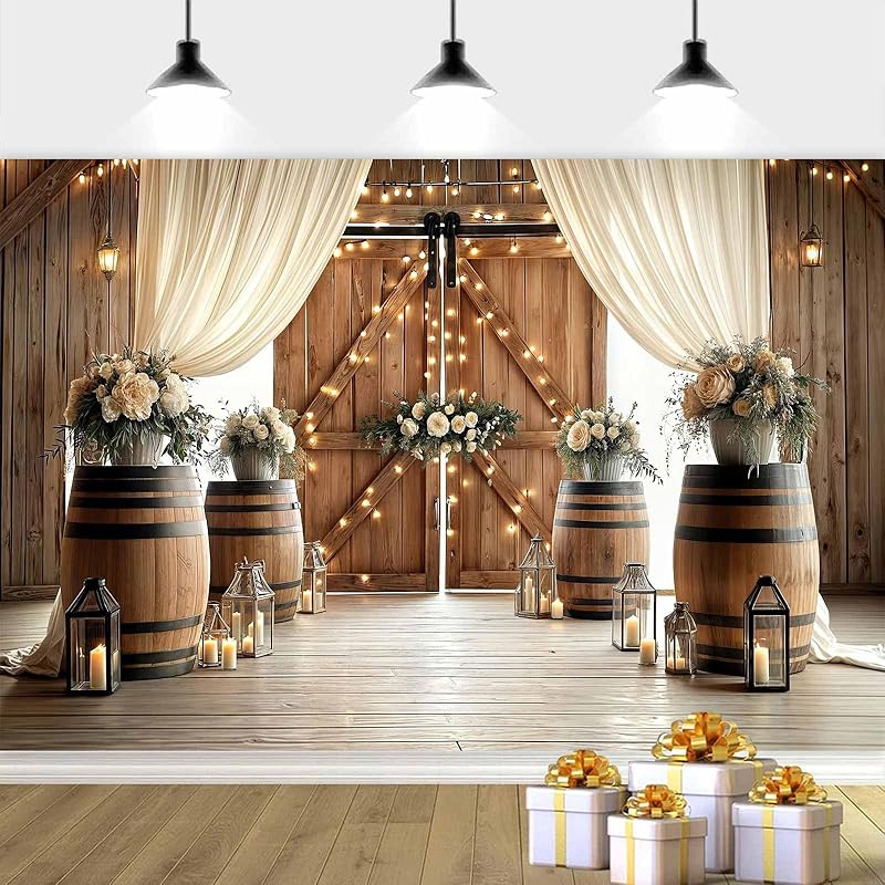 Wedding Rustic Barn Door Backdrop Rustic Country Western Bridal Shower ...