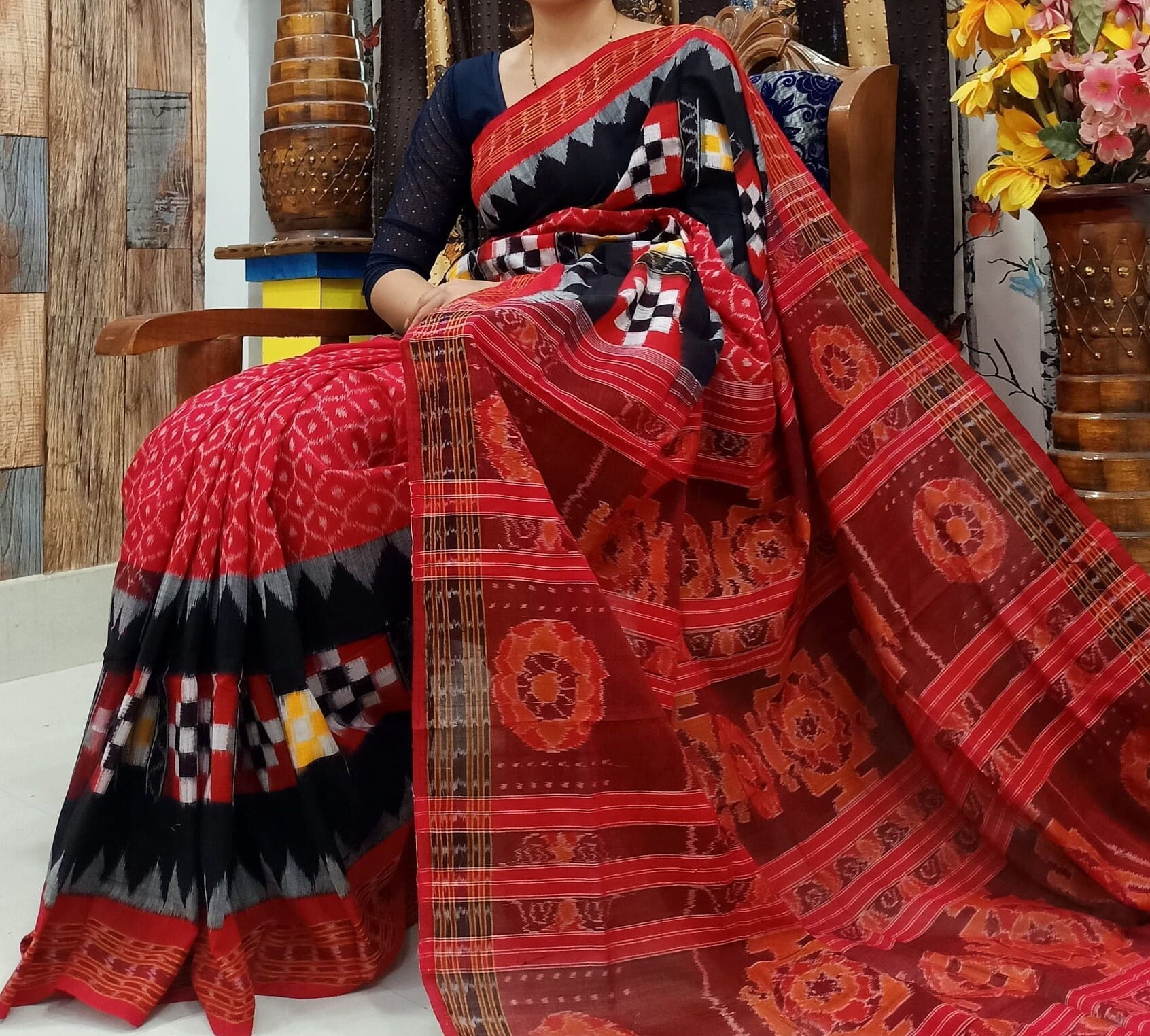 Wedding Sambalpuri Pasapali cotton Sarees, Latest Sambalpuri Pasapali ...