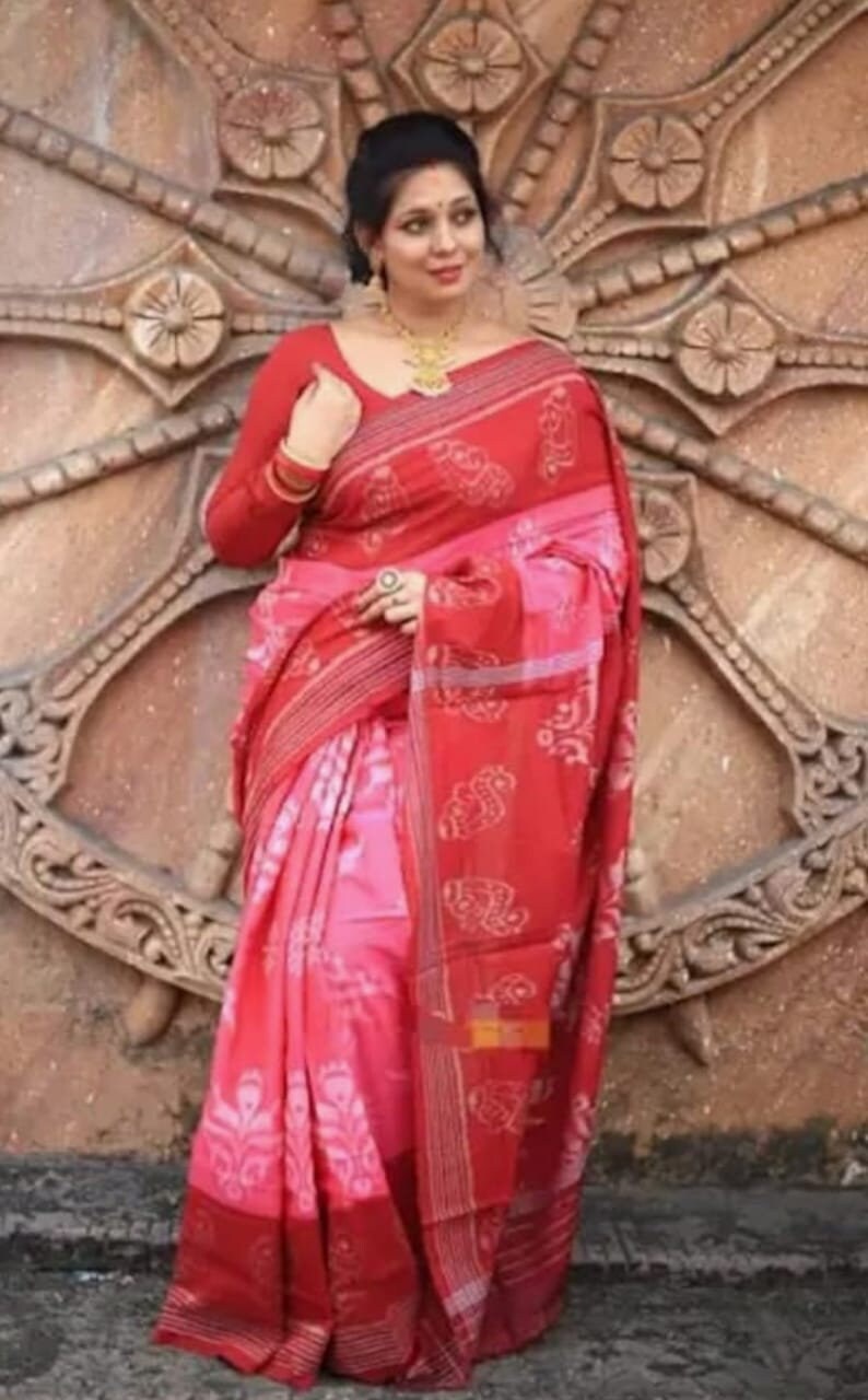 Wedding Sambalpuri Pasapali pichwork cotton Sarees,Latest Sambalpuri ...