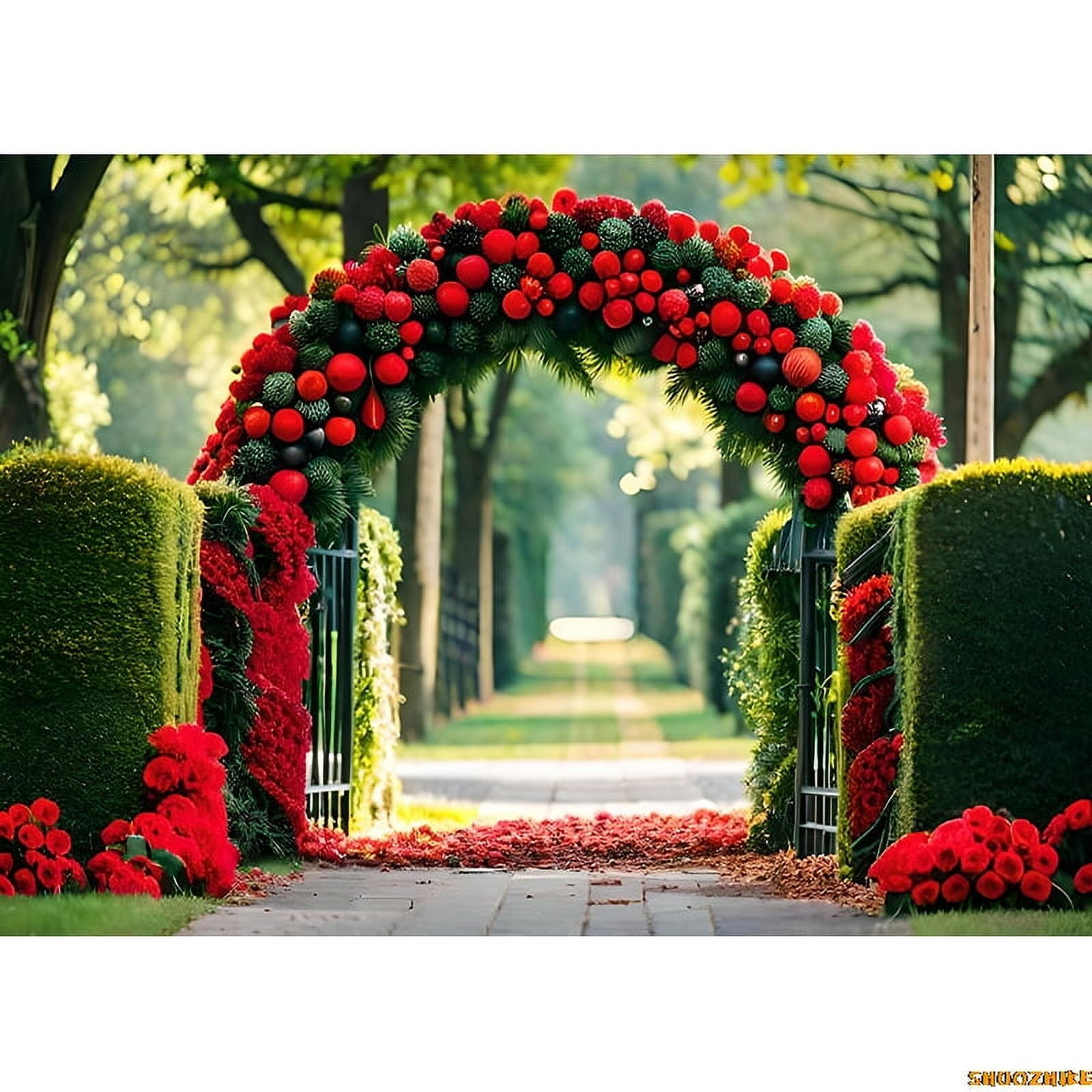 Wedding Sce Arch Flower Photography Backdrops Props Flora Curtain ...