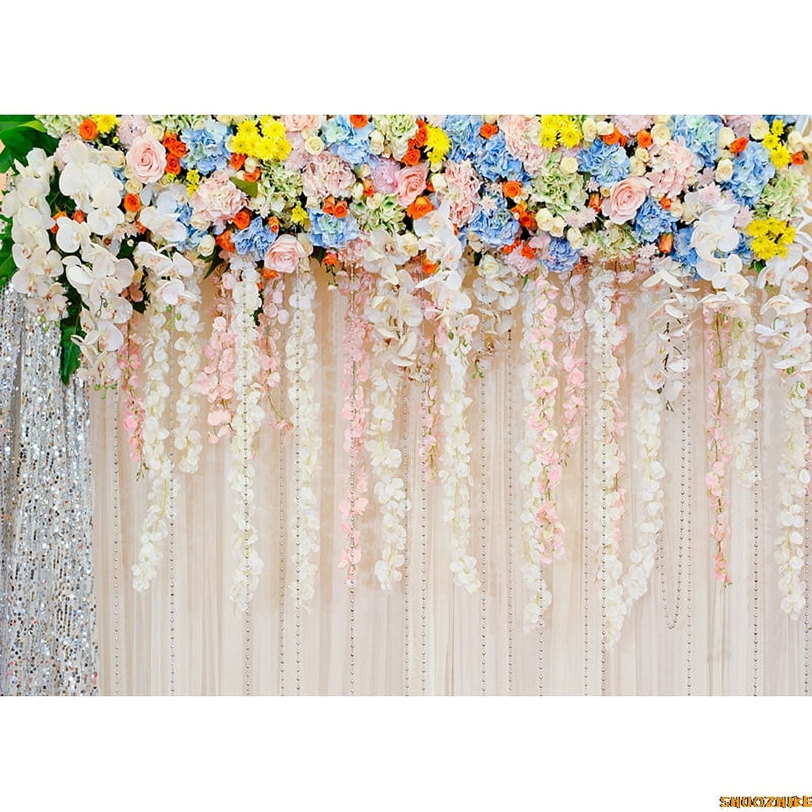 Wedding Sce Arch Flower Photography Backdrops Props Flora Curtain ...