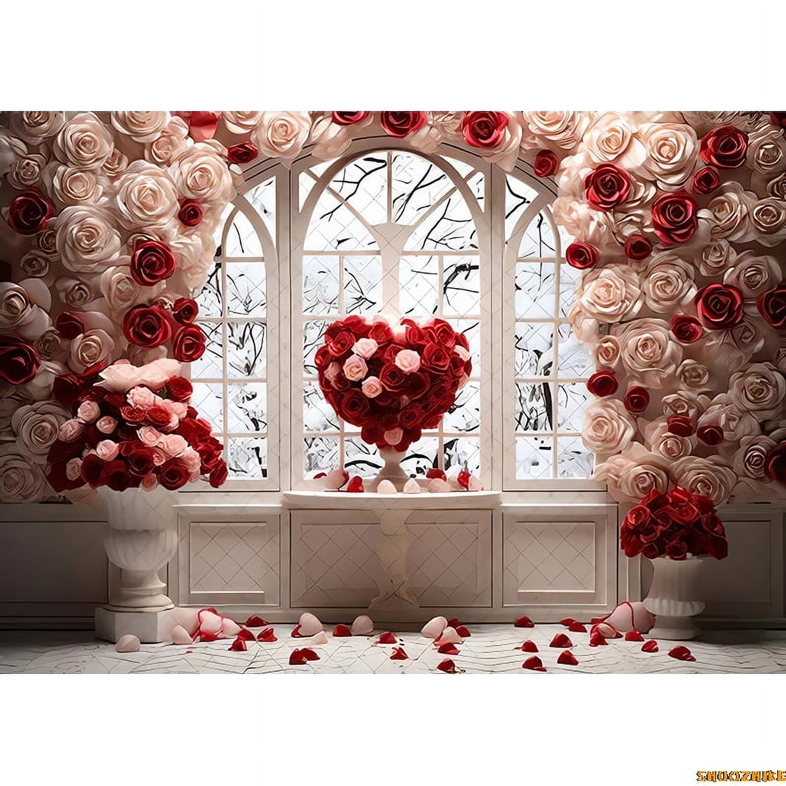 Wedding Sce Arch Flower Photography Backdrops Props Flora Curtain ...